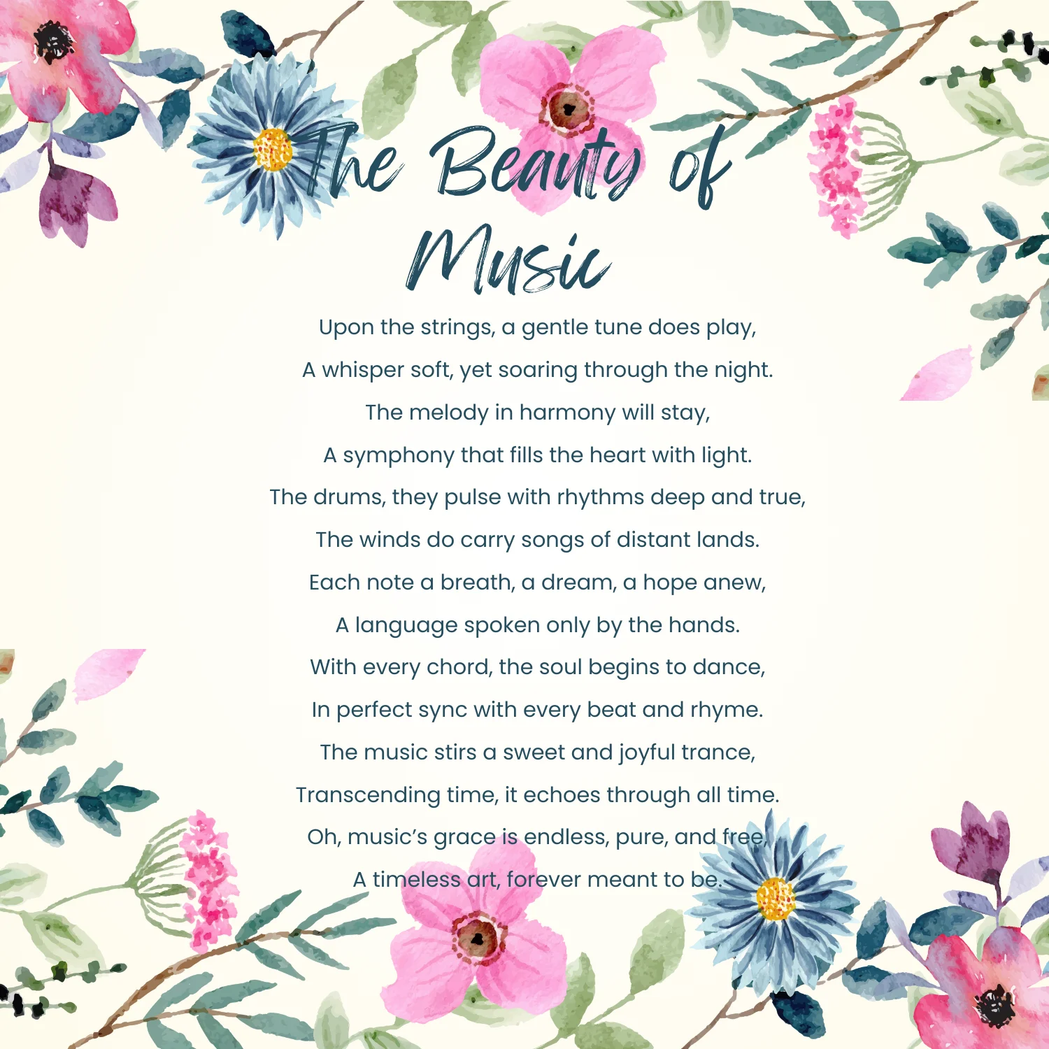 A poem about music - Poems about everything