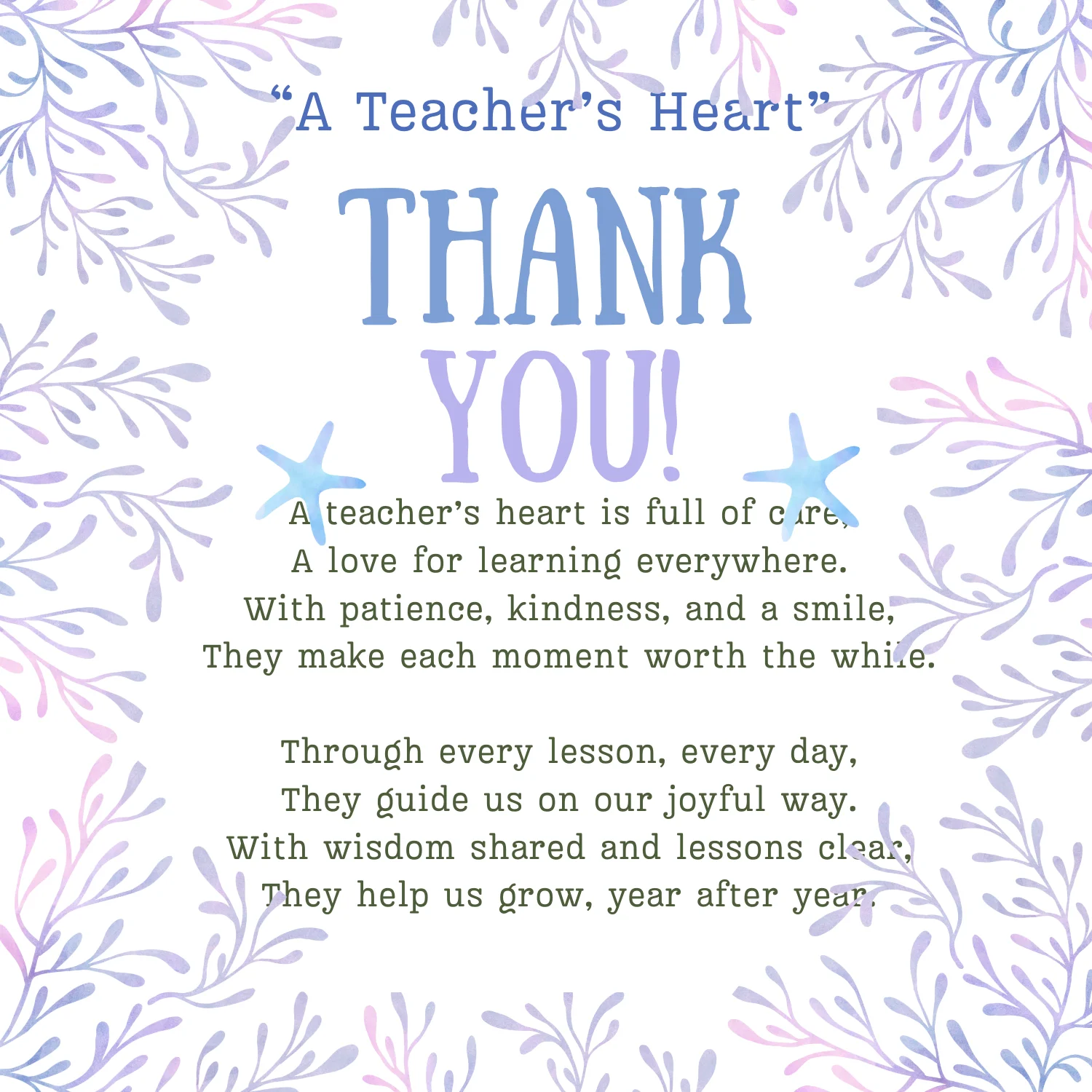 poems for teacher - Poems about everything