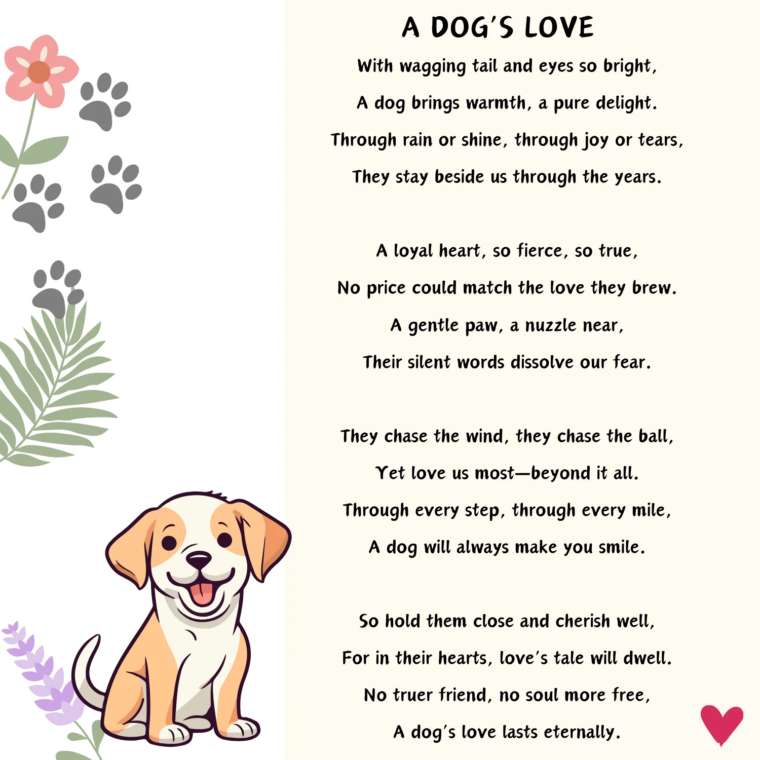 A poem about dog - Poems about everything
